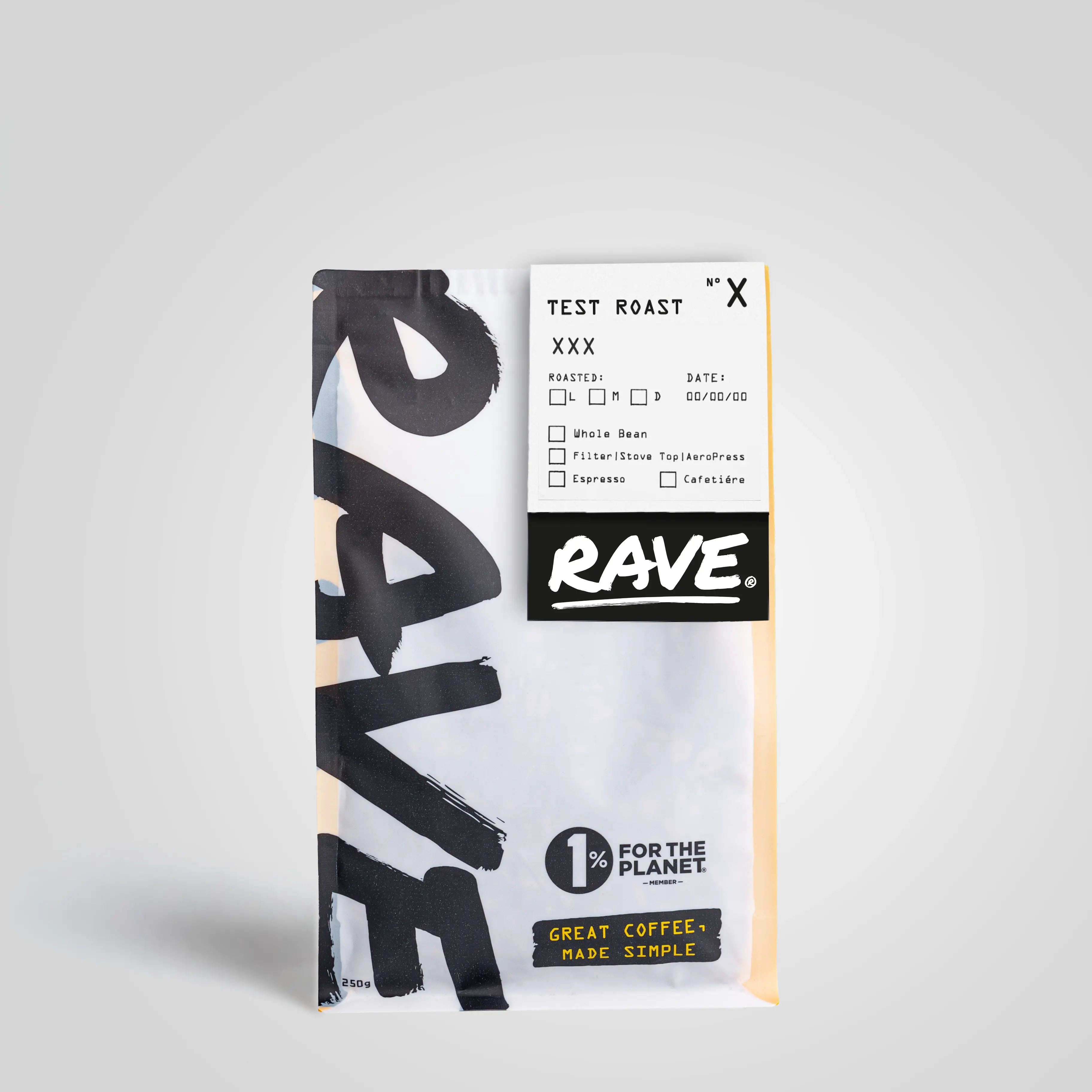 Test Roast Whole Bean Only (Medium Roast) | Rave Coffee